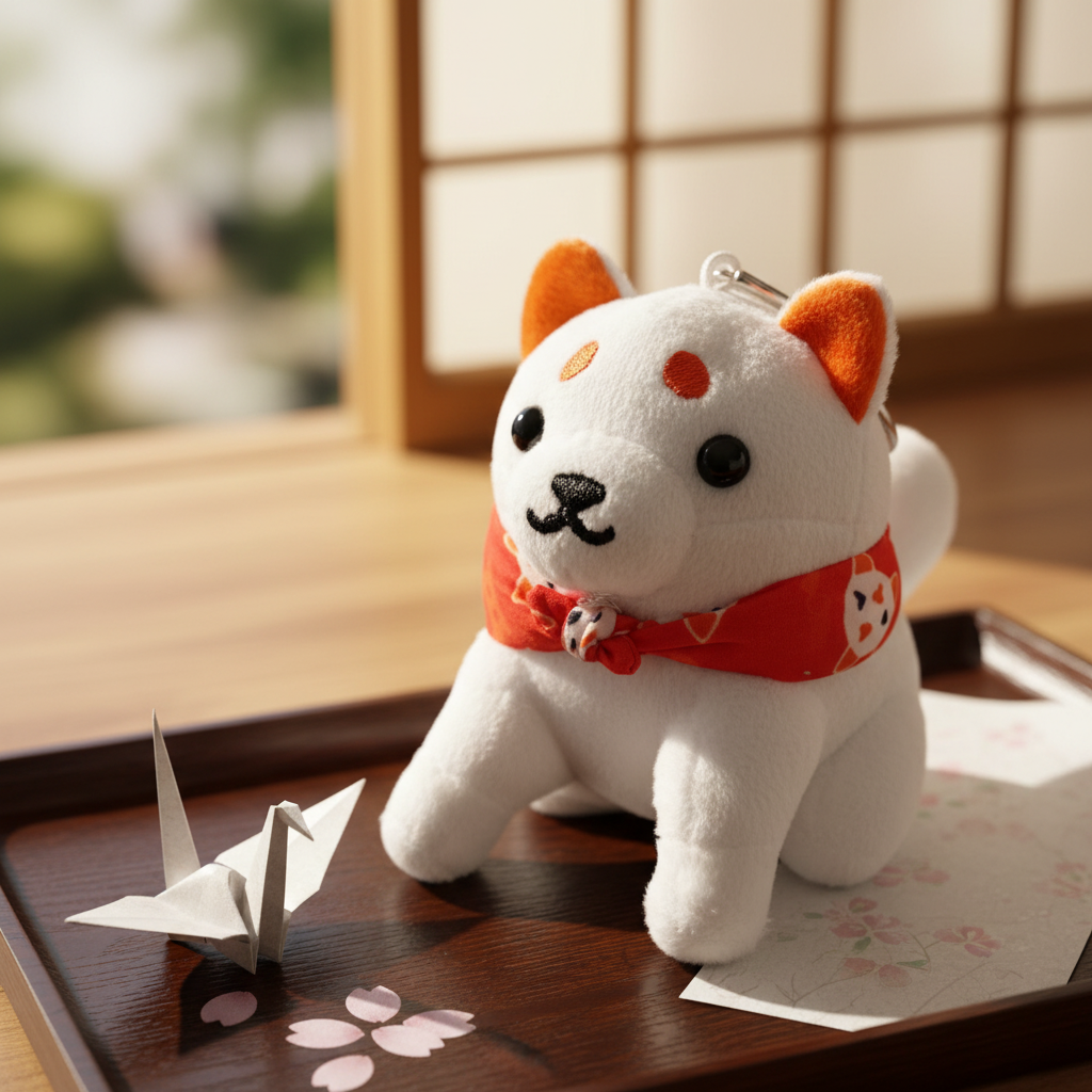Porte-clé - peluche Hachiko – La Maison Kitsune Réunion